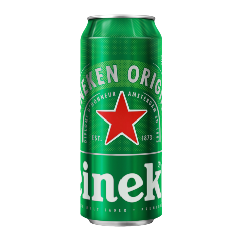 Alus Heineken gaišais bundžā 5% 0,5l