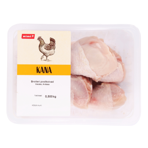Broileri poolkoivad, värske, A-kl Rimi 500g