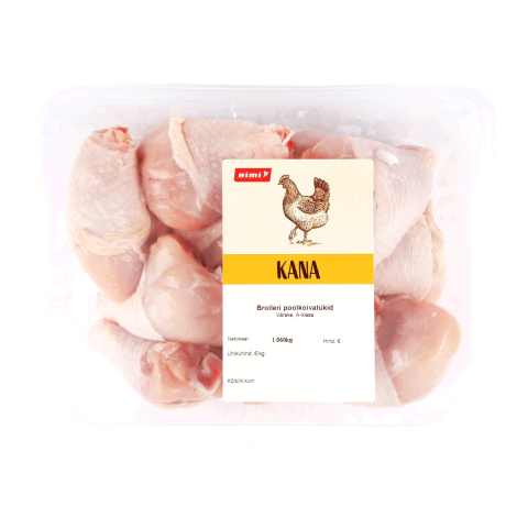 Broileri poolkoivatükid, värske Rimi, kg