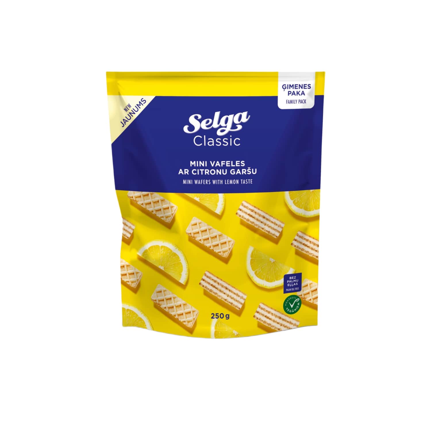 Vafeles Selga Mini ar citronu garšu 250g