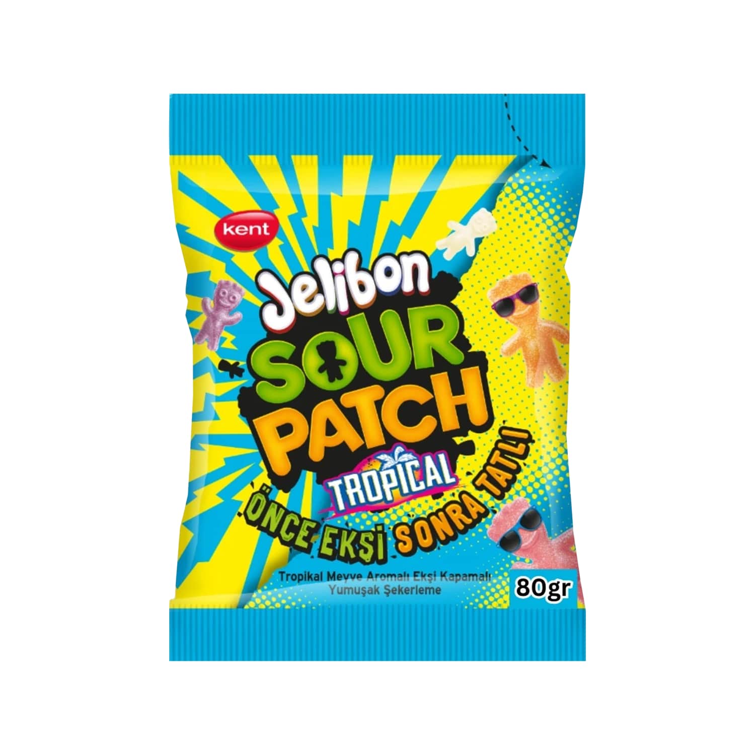 Kummikommid hapud troopi. Sour Patch Kids 80g