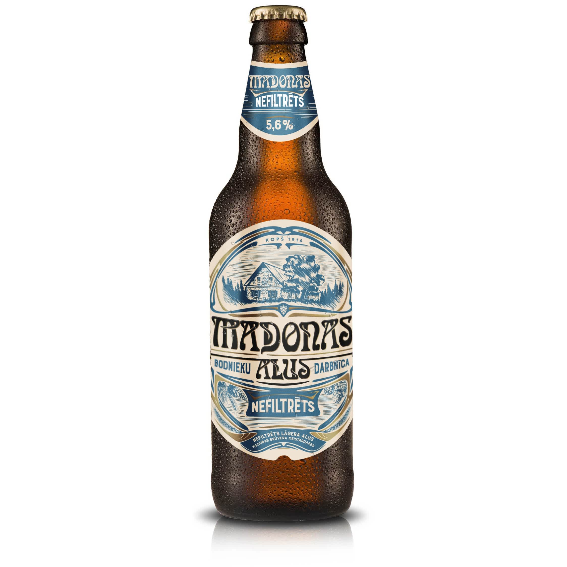 Alus Madonas nefiltrēts 5,6% 0,5l