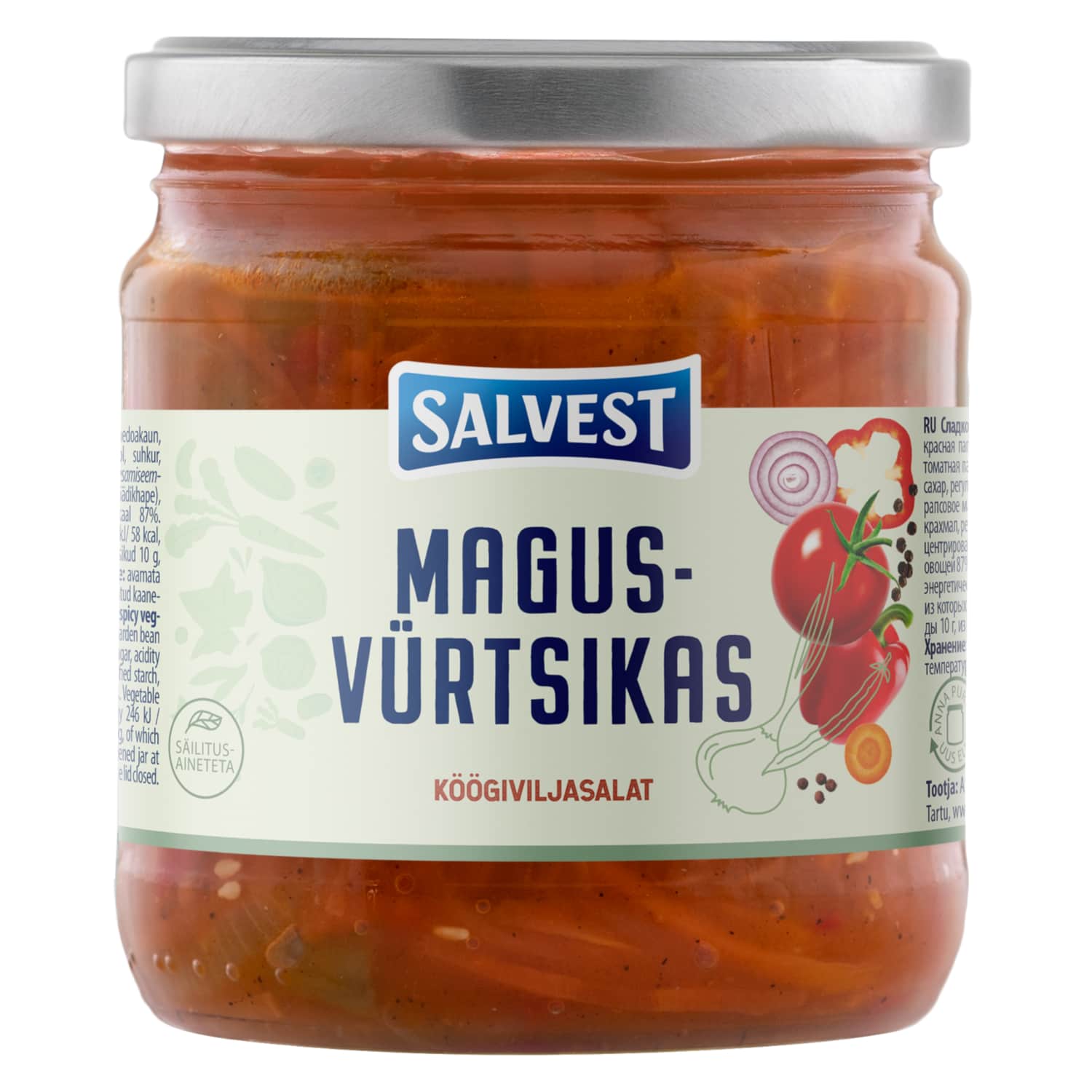 Köögiviljasalat magus-vürtsikas Salvest 380g