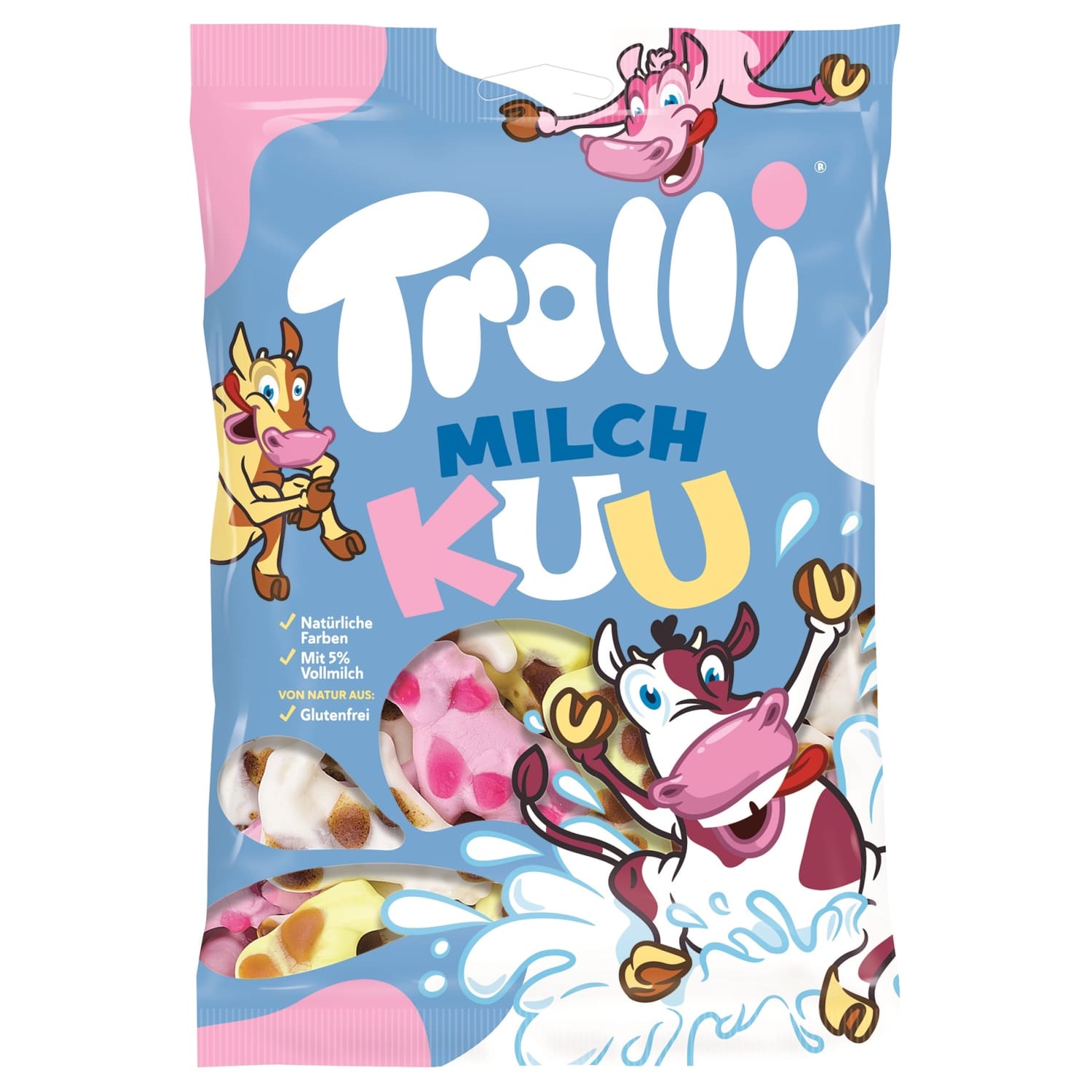 Kummikommid Trolli Milch Cows 200g