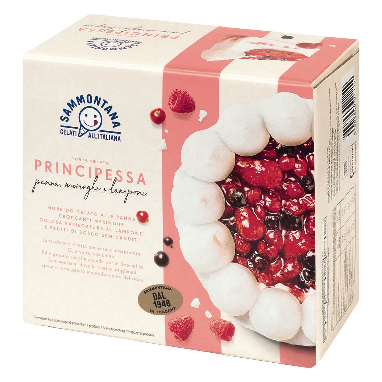 Ledų tortas su uogomis PRINCIPESSA, 450 g