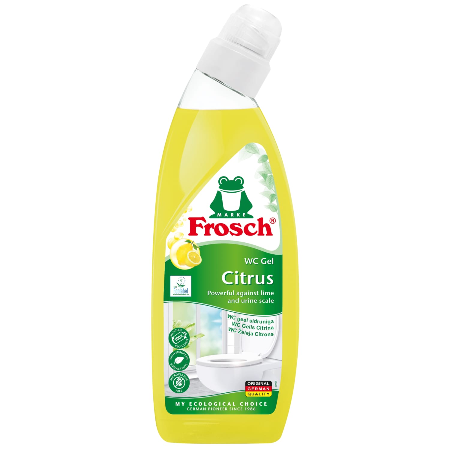 Klozeto valiklis FROSCH su citrina, 750ml