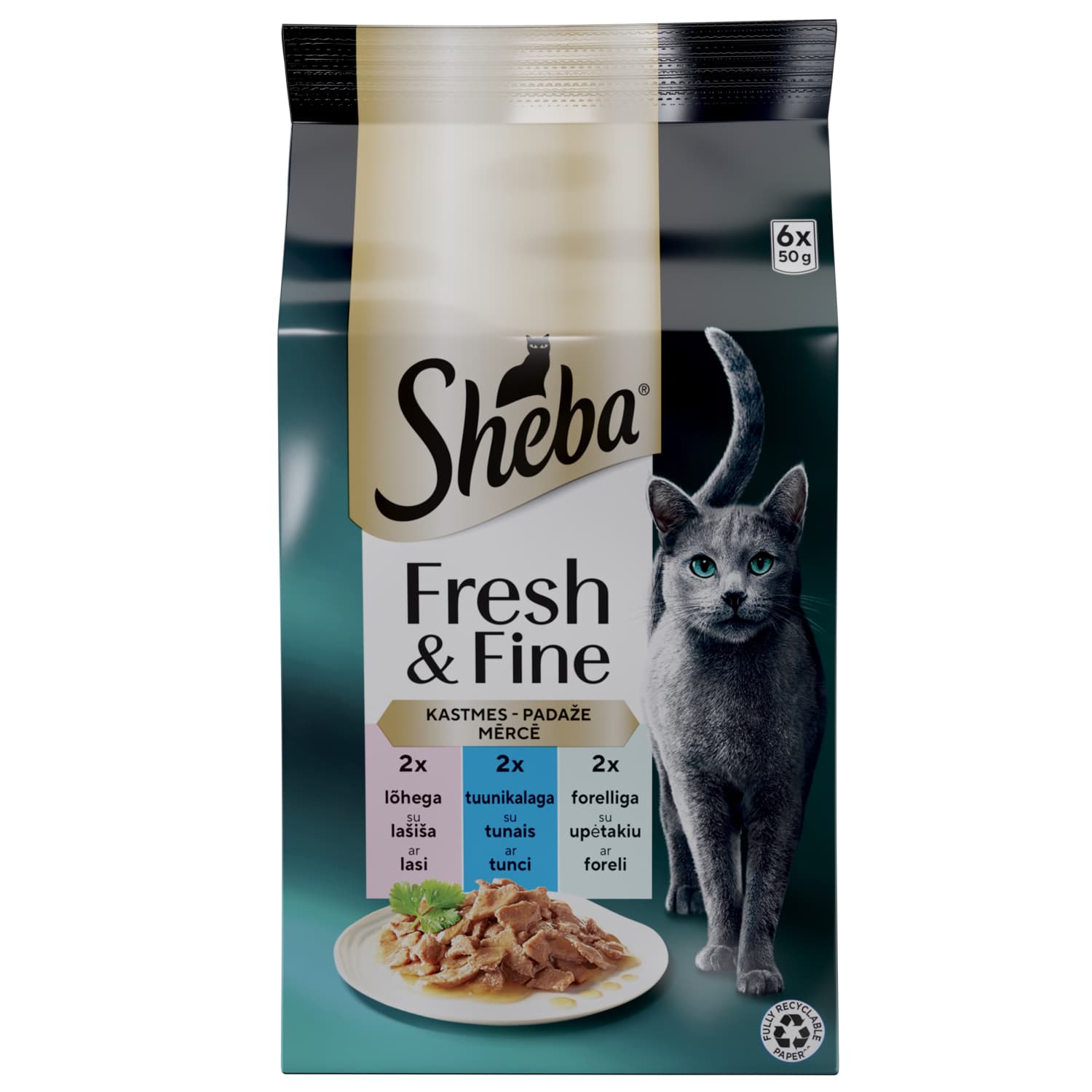 Kassitoit Sheba Mini kalaga 6x50g