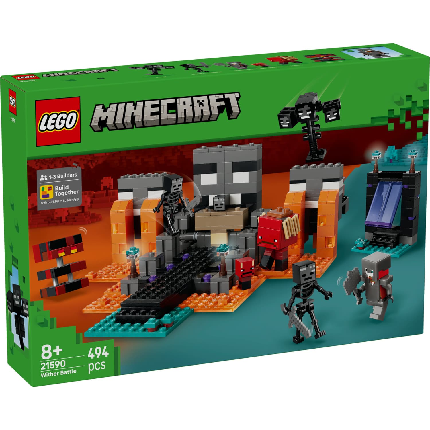 Konstr. LEGO Džiūsnų Skeletų Mūšis 21590