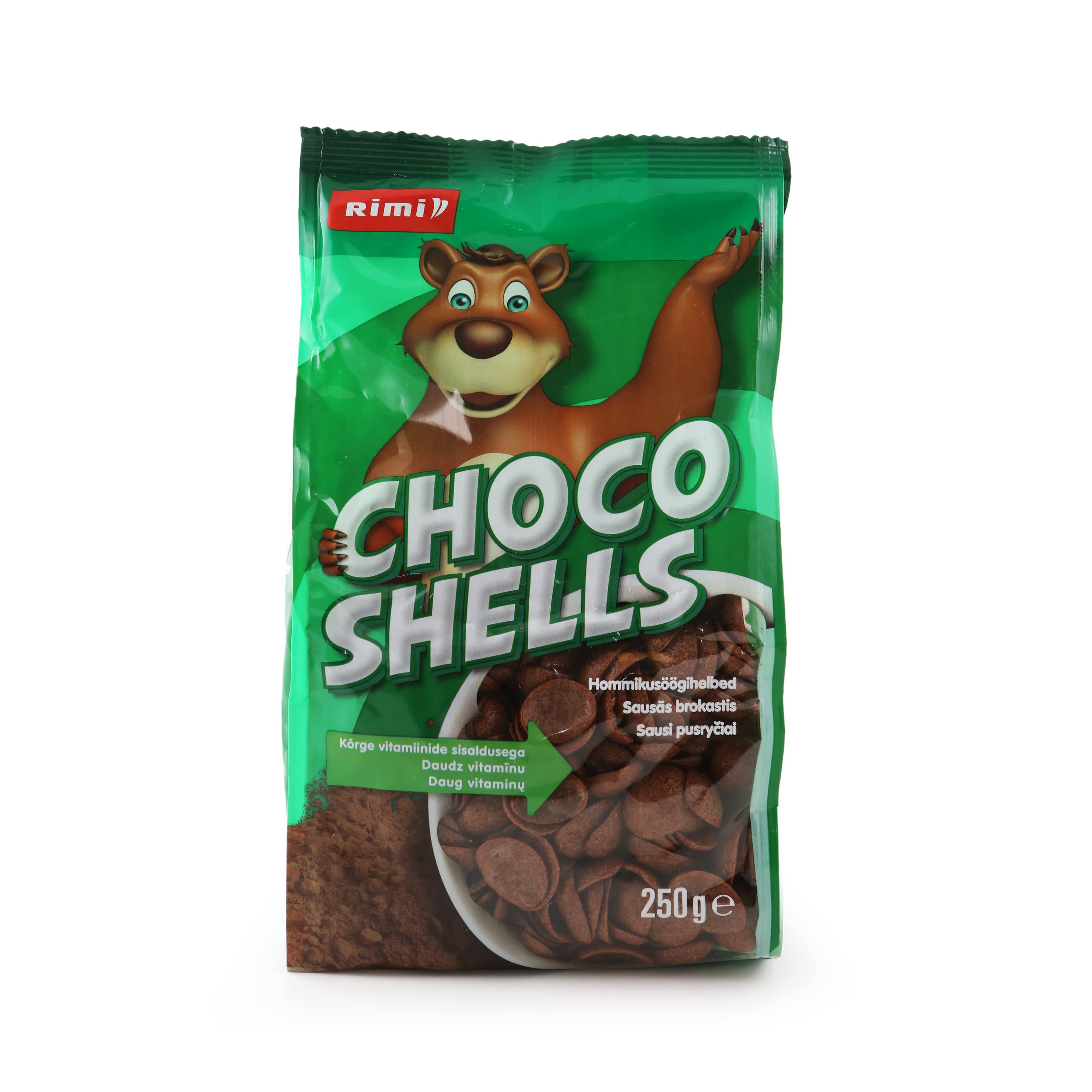 Teraviljahelbed kakaoga Choco shells 250g