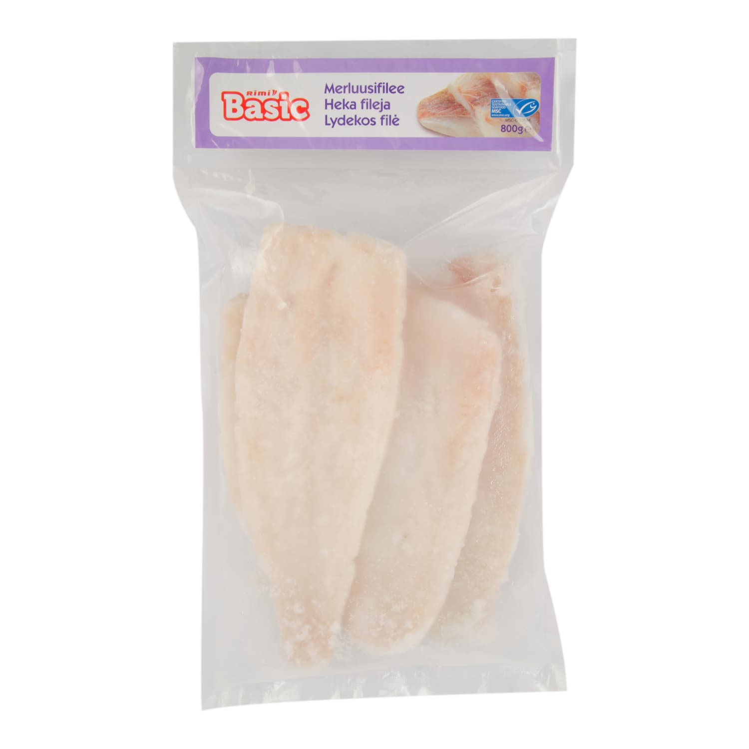 Užšaldyta lydekos filė RIMI BASIC, MSC, 800 g