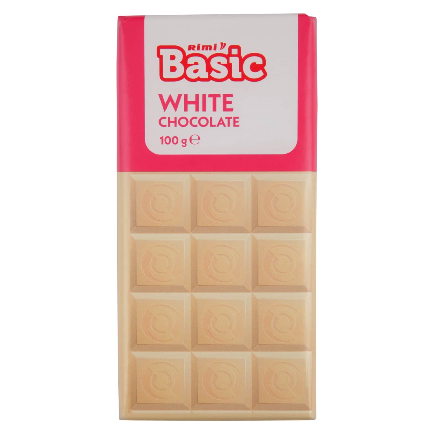 Baltasis šokoladas RIMI BASIC, 100 g