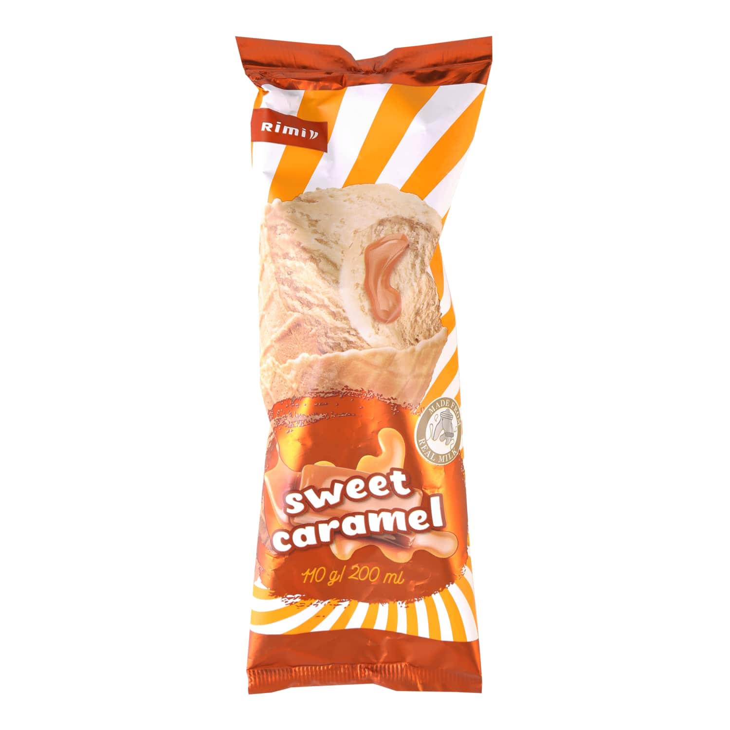Karamelin. valgom. ledai RIMI, 200 ml / 110 g