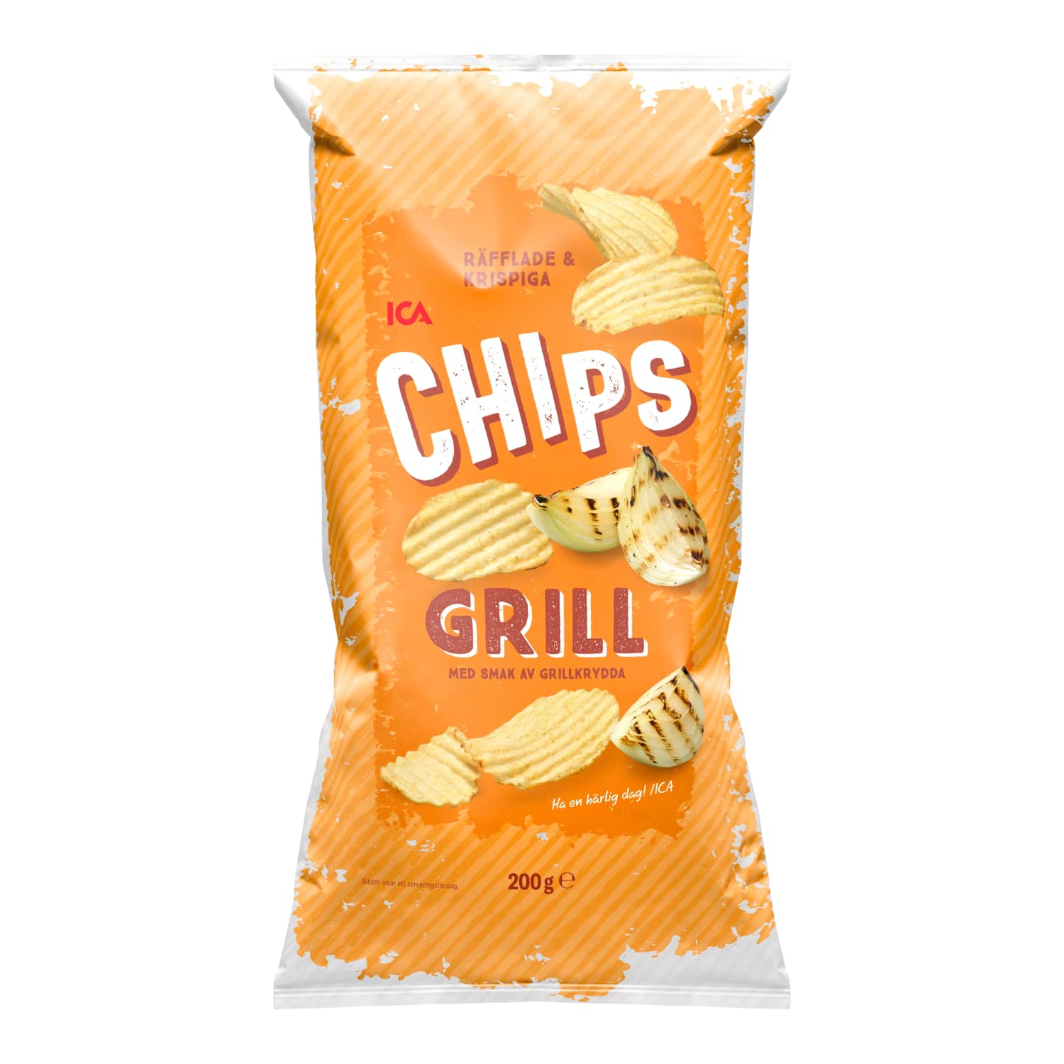 Kartulikrõpsud grillimaitselised ICA 200g