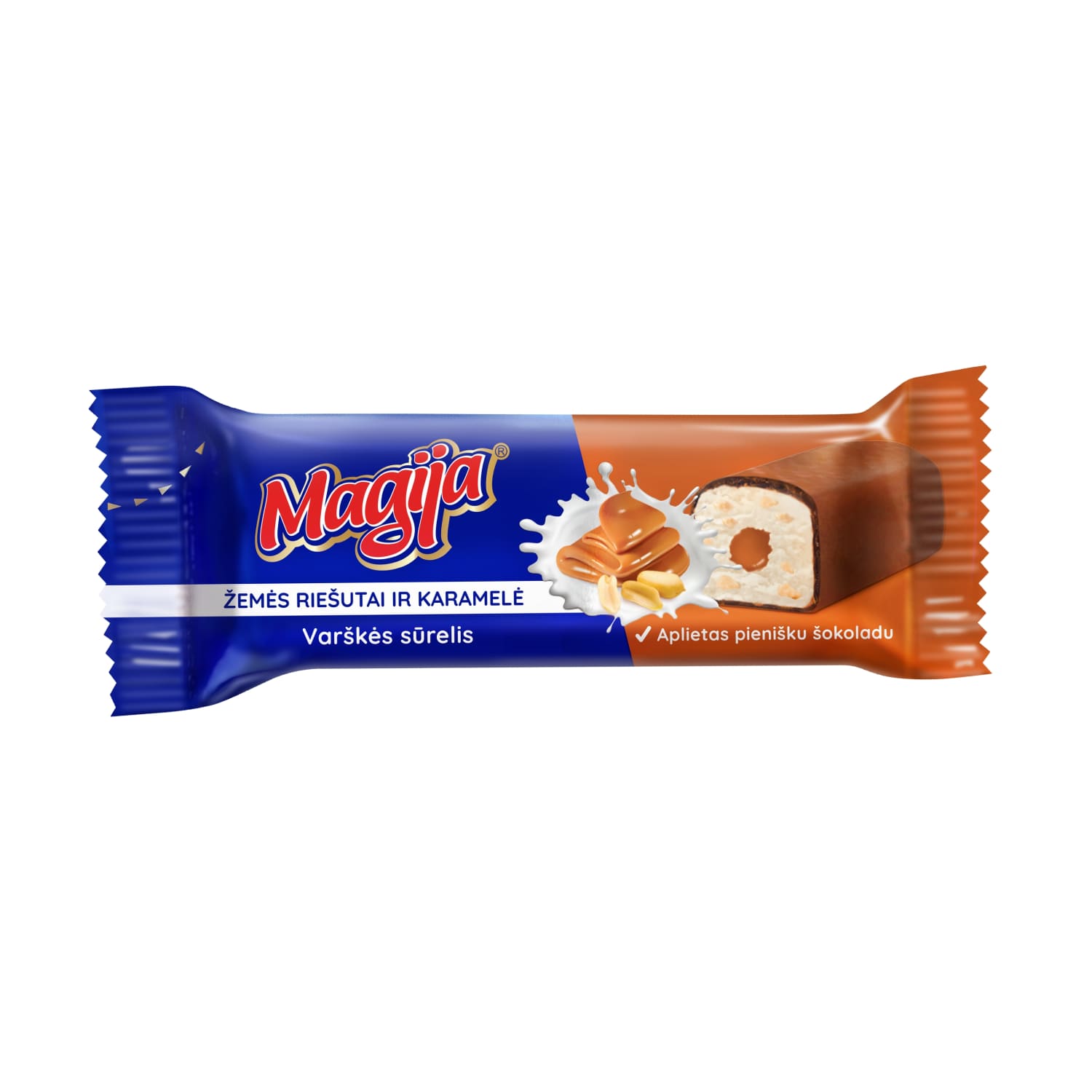 Kohuke maapähkl-karamell 28% Magija 45g