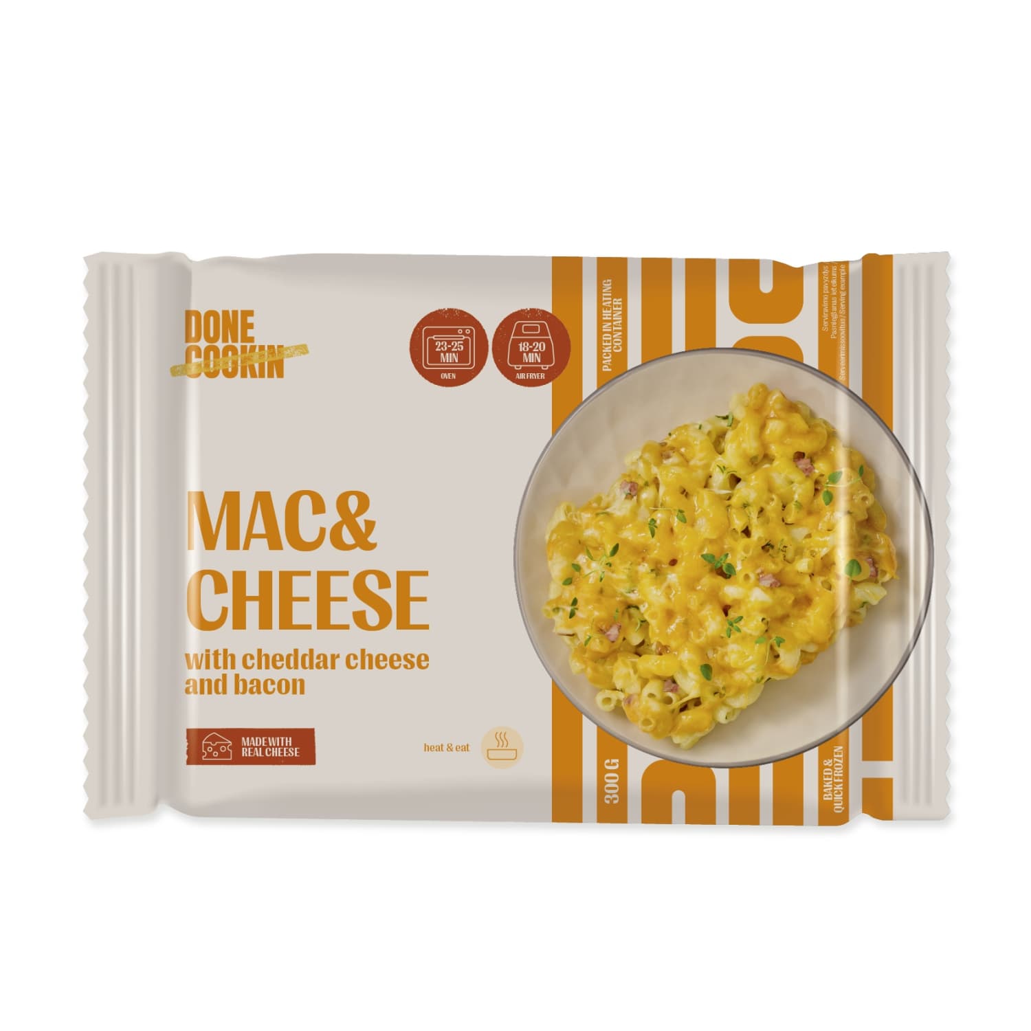 Makaron. juust-peekon külm. Done Cookin 300g